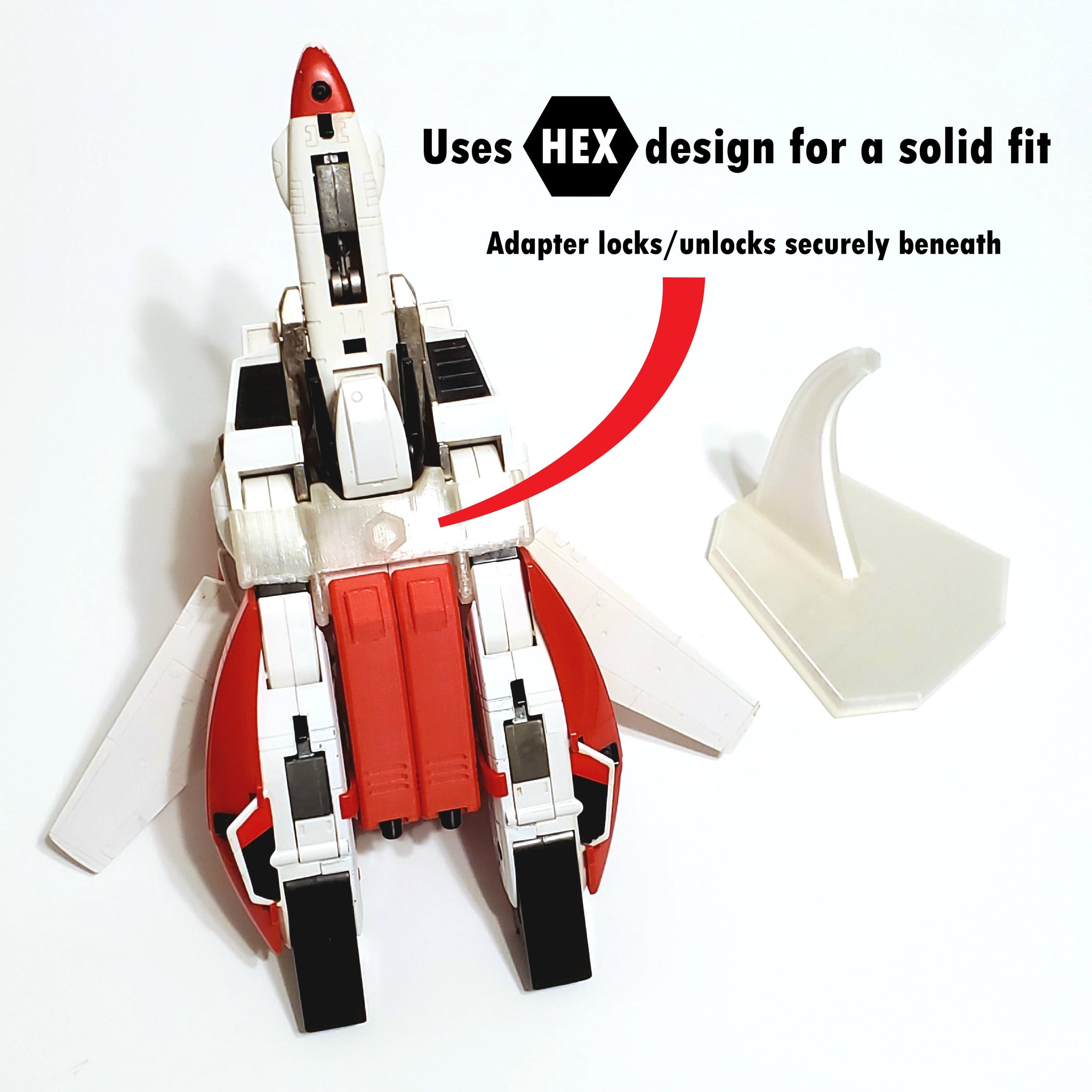 (2-in-1) Display Stand for G1 Jetfire – Destron Designs