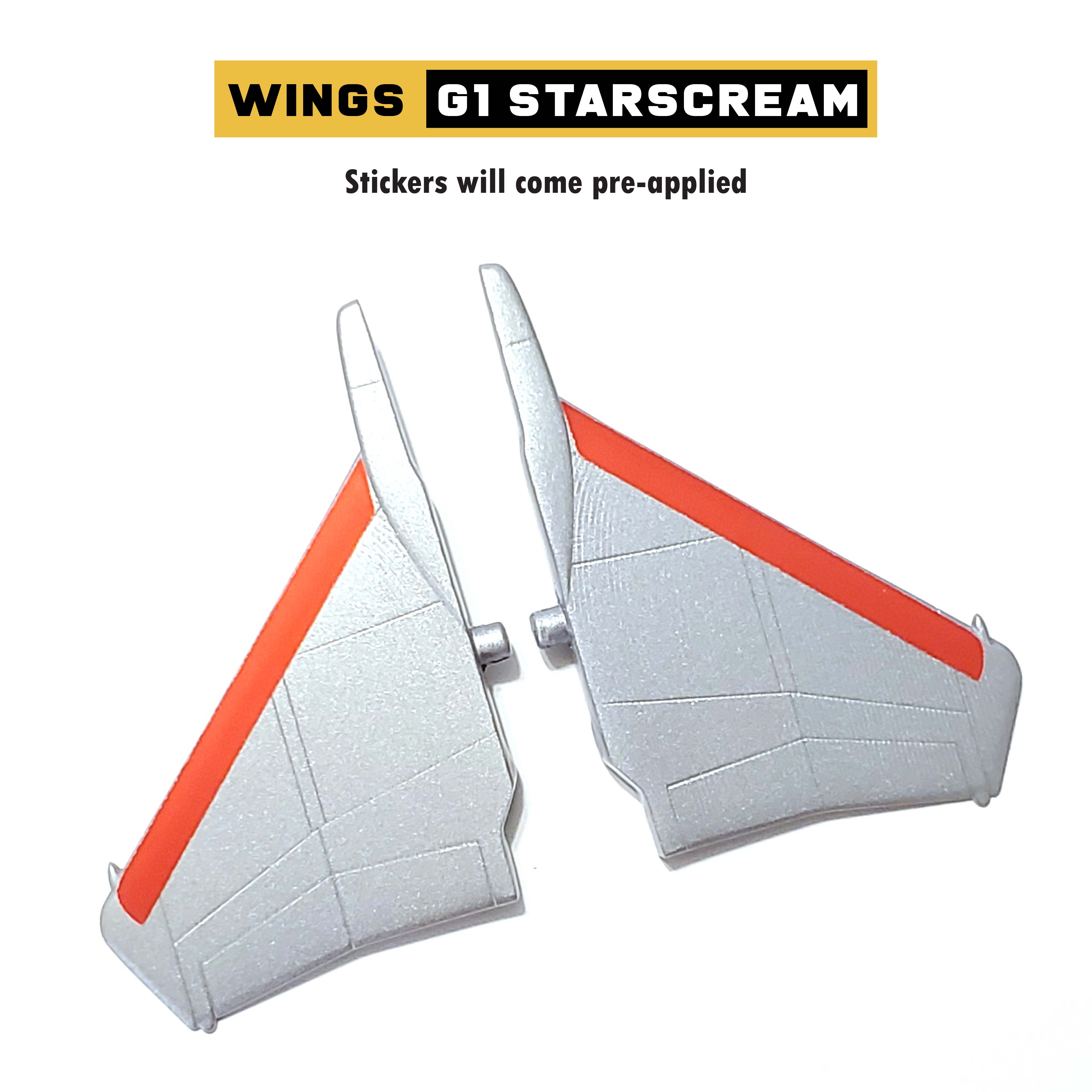 Wing Parts for G1 Starscream – Destron Designs